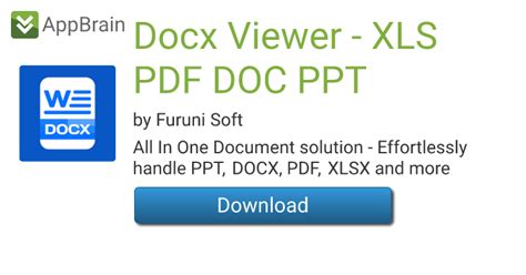 Docx Viewer Xls Pdf Doc Ppt For Android Free App Download