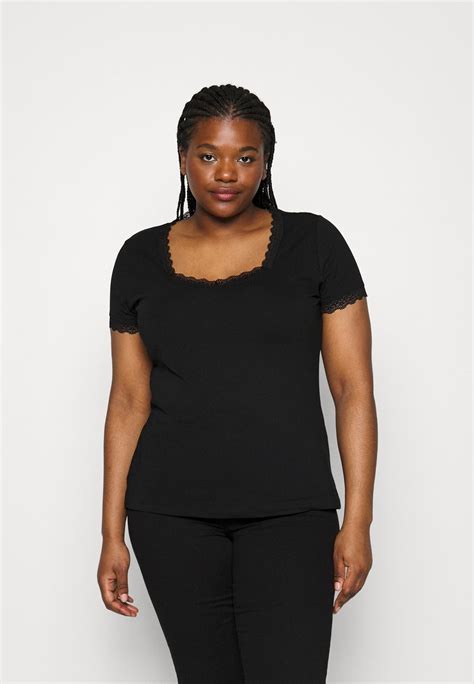 Anna Field Curvy Plus Size T Shirts Print Blacksort Zalandodk