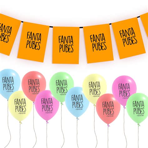 Fanta Pubes Bundle Funny Bunting Birthday Banners Funny Banners