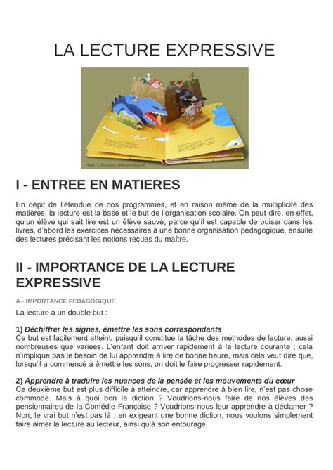 Pdf Télécharger Exemple Lecture Expressive Gratuit Pdf