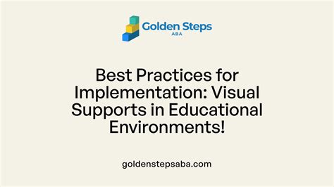 Understanding The Use Of Visual Supports In Aba