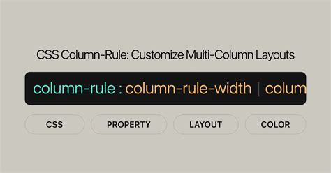 Css Column Rule Customize Multi Column Layouts