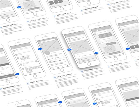 Psd Wireframe App Mockup Vol3 Pixeden Club