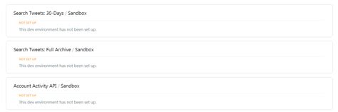 Python Tweeter Premium Api Cannot Set Up A Dev Environment Stack Overflow