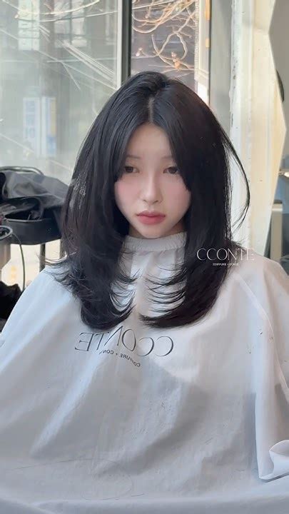 C컬펌 과 함께 손질이 더 편하게 샵꽁뜨한비쌤 홍대미용실 레이어드컷 레이어드펌 레이어드c컬펌 중단발레이어드펌 중단발레이어드컷 여자머리 여자머리스타일
