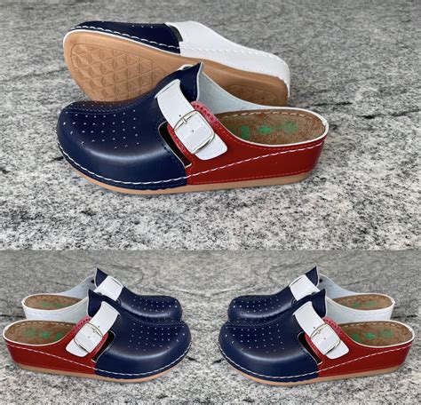 Ženska Klompa Plavo Crvena Roba Nova