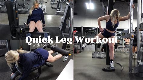 Quick Leg Workout Youtube