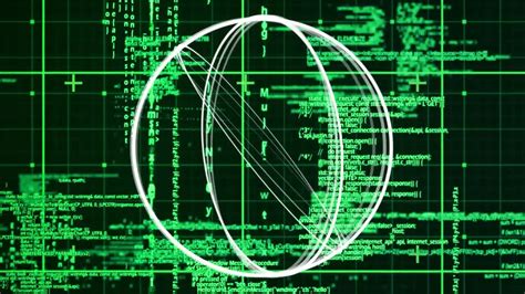 Animation Of Rotating Circles Over Data Processing In Green And Black Space Free Stock Video