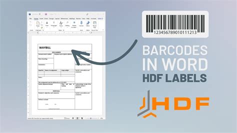Barcodes For Word How To Create Barcode In Word Document Youtube