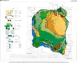 Map Geologic Framework Of The San Juan Structural Basin