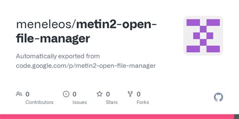 Github Meneleos Metin Open File Manager Automatically Exported From