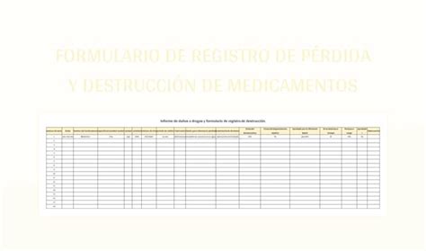 Plantilla De Excel Formulario De Registro De Objetos Perdidos Y