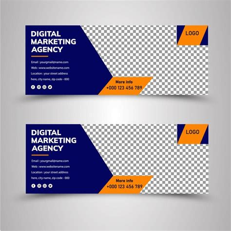 비즈니스 레터 헤드 템플릿 기업 배너 디자인 프리미엄 벡터