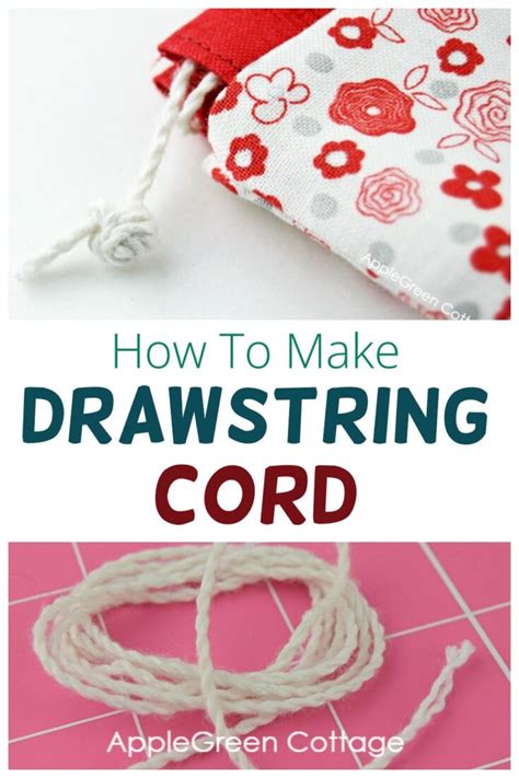How To Make Twisted Cord Diy Drawstring Cord AppleGreen Cottage