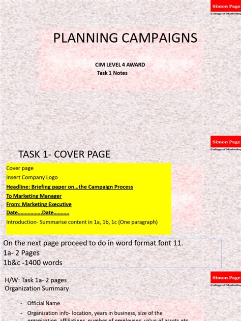 Task 1 Summary Notes Pdf Marketing Swot Analysis