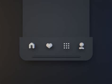 Tab Bar Rounded 3d Icons 3d Icons Icon Bar