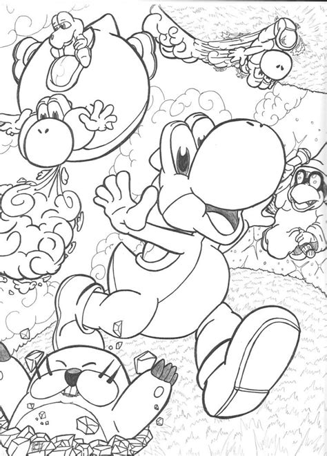 Coloring Book Pages Mario Galaxy
