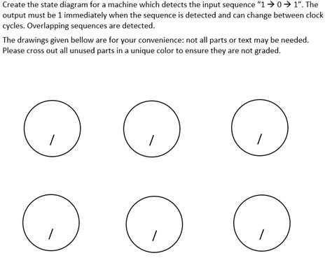 Solved Create The State Diagram For A Machine Which Detects