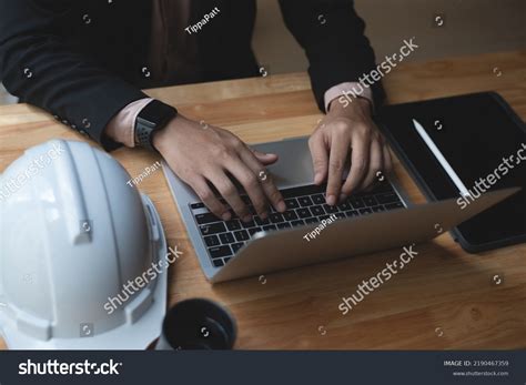 Male Engineer Architecture Man Working Autocad Stock Photo Shutterstock