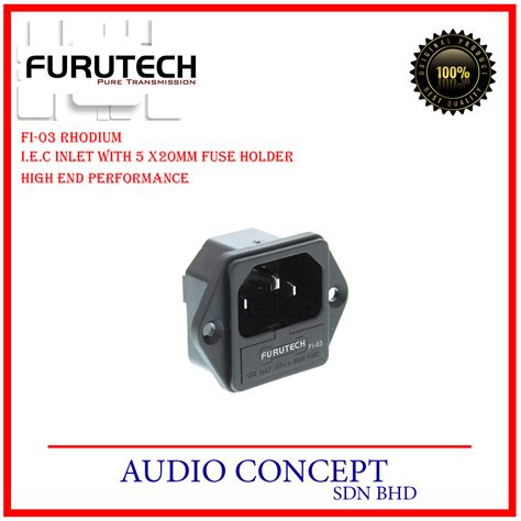 Furutech Fi 03 Iec Input Connector Rhodium Audio Concept