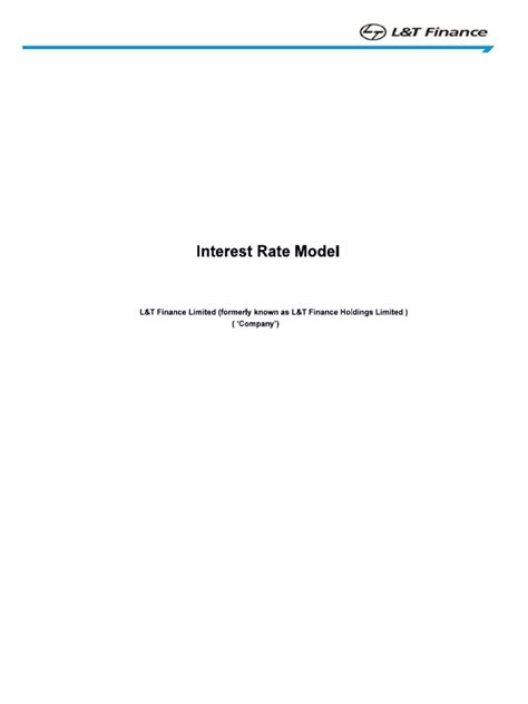 Interest Rate Model And Gradation Of Risk Pdf