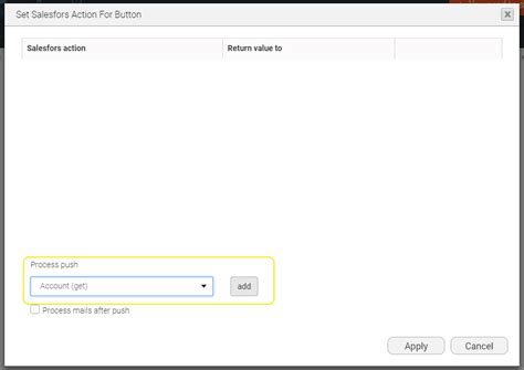 how do i use the salesforce action button for get