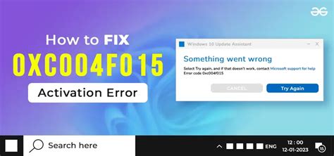 How To Fix 0xc004f015 Windows Activation Error GeeksforGeeks