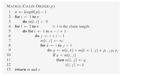 solved in class matrix chain multiplication using dynamic