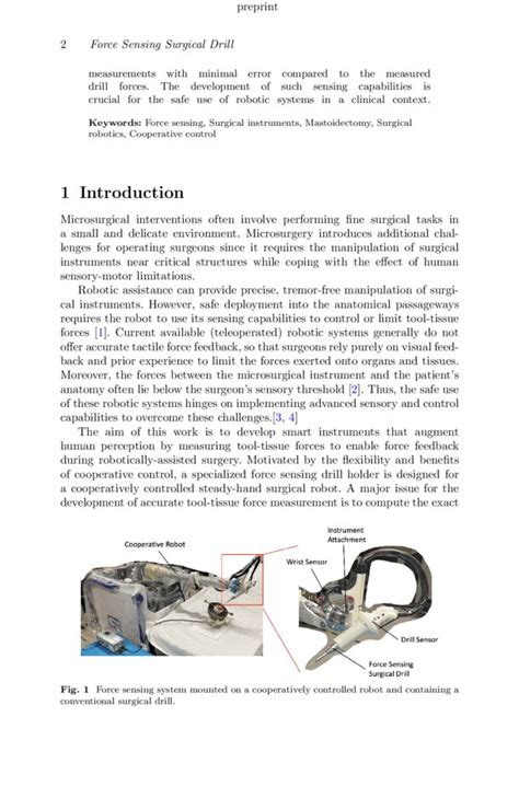 A Force Sensing Surgical Drill For Real Time Force Feedback In Robotic
