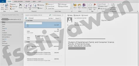 CARA MENGAKSES AKUN E MAIL Babe IPB DI MICROSOFT OUTLOOK 2013 Baca Dulu