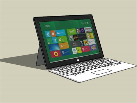 Laptop Sketchup 3d Model Skp File Download Sketchupbox