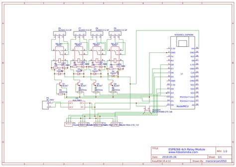 ESP8266 Relay Project EasyEDA Open Source Hardware Lab