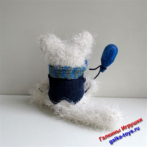 Белый кот пушистый. Галкины Игрушки — Авторские мягкие игрушки и подарки