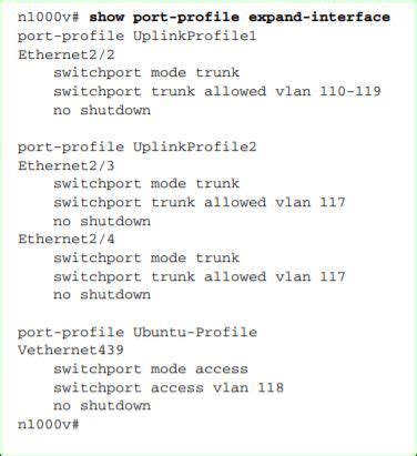 Nexus Port Profile Network Rare