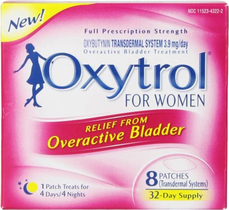 Oxytrol For Women Overactive Bladder Transdermal Patch 8 Count Ebay