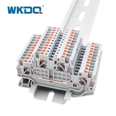 China Double Level Push In Terminal Block Suppliers Manufacturers Factory Direct Price Wkdq