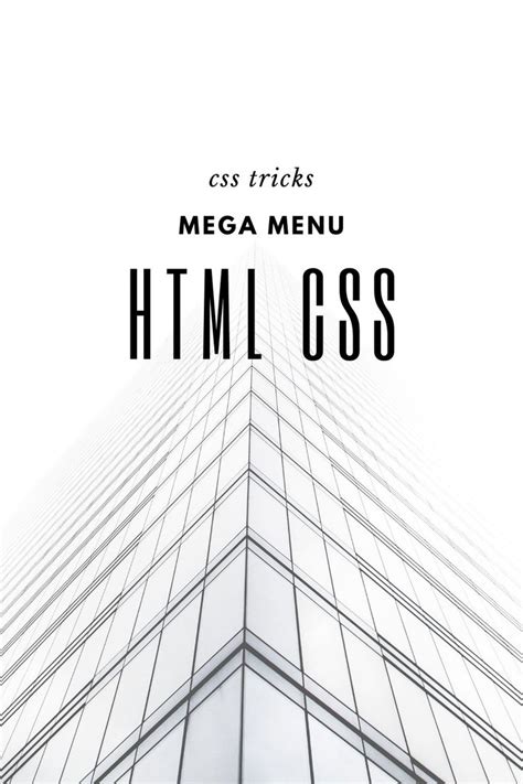 Simple Mega Menu Design Using Html And Css