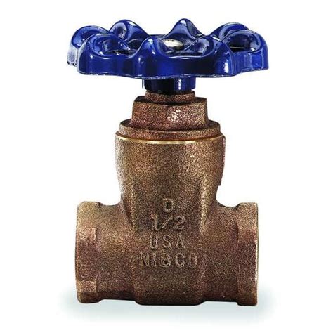 Nibco Gate Valve Bronze NPT T Walmart Com