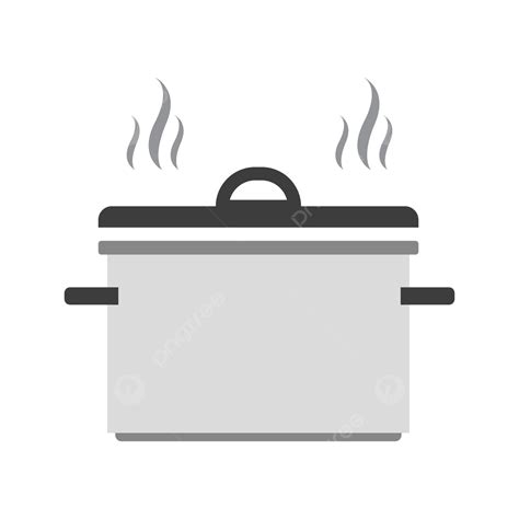 Steaming Pot Clipart Steaming Pot Linear Icon Thin Line Illustration