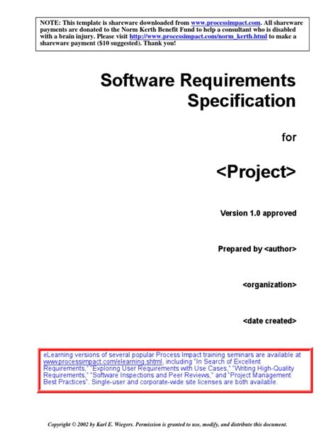 Srs Template Download Free Pdf Application Programming Interface