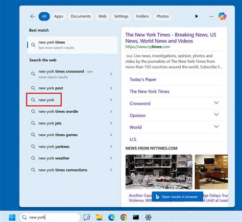 How To Change The Default Browser Used When Searching From The Windows Taskbar Search Box