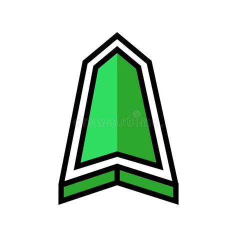 Directional Arrow Information Color Icon Vector Illustration Stock