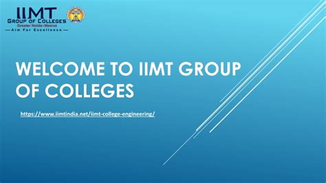 Ppt Iimt Group Of Colleges Among The Top Private Engineering Colleges In India For