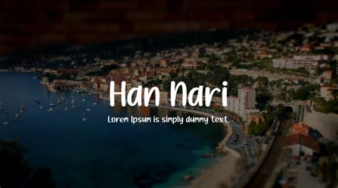 Han Nari Font Download Free For Desktop And Webfont