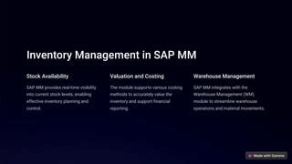 Brief Introduction To SAP MM Module Pdf