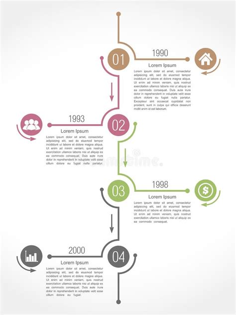 时间安排infographics设计模板 向量例证 插画 包括有 信息 日历 历史记录 连接数 概念 40067930