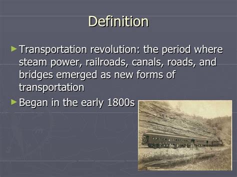 Transportation Revolution Definition At Sarah Gooding Blog