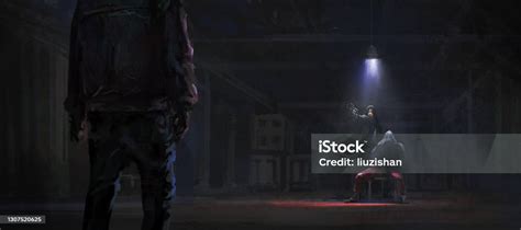 창고에서 납치 된 인질을 구출 디지털 그림 3d 그림 창고에 대한 스톡 벡터 아트 및 기타 이미지 창고 어두운 색 남자 Istock