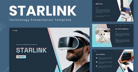 Starlink Technology Powerpoint Templates Incl Gradient And Technology Envato