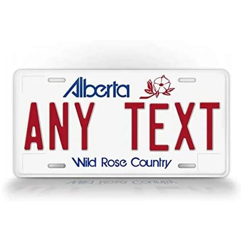 Wild Rose Country License Plate